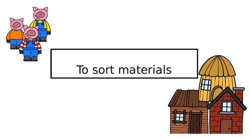 KS1 Materials complete unit The Three Little Pigs Building Corporation ...