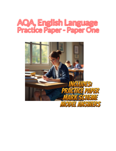 English Language,GCSE (AQA), Practice Paper, Mark Scheme and Model ...