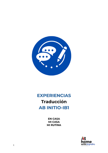 Spanish Translations Experiences AB Initio IB1 | Teaching Resources