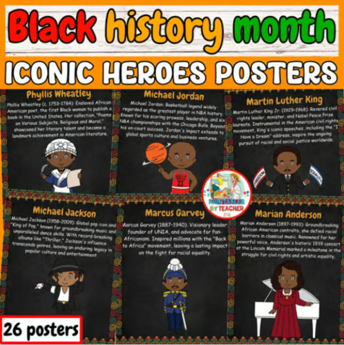 Black history month Bulletin Board banners | Famous black figures bio ...