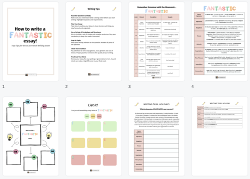 GCSE French Writing Exam | Teaching Resources