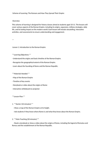 A collection of History Medium Term Plans | Teaching Resources