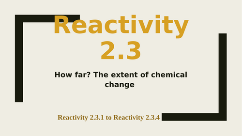 Reactivity 2 / IB Chemistry / Reactivity 2.3 (Including HL) | Teaching ...