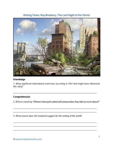 Short story study: Ray Bradbury, 'The Last Night of the World ...