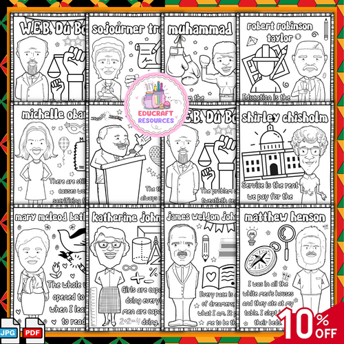 Black History Month Coloring Pages | Black History Teaching Resources ...