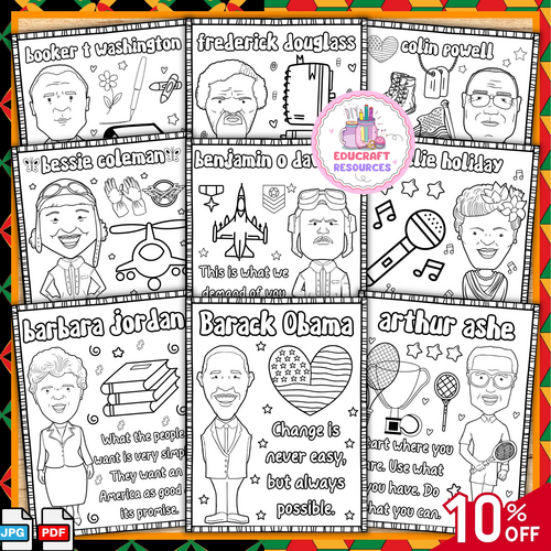Black History Month Coloring Pages | Black History Teaching Resources ...