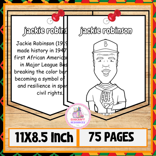 Black History Month Bulletin Board | BHM coloring biography posters ...