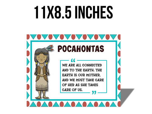 Native American Heritage Month Quotes Bulletin Board Set-37 ...