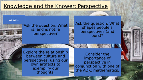 TOK: Knowledge and the Knower - Perspective | Teaching Resources