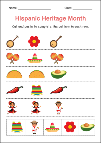 Printable Hispanic Heritage Month Activities - Hispanic Heritage Month ...