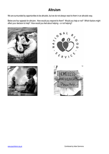 Piliavin 1969 CIE Psychology | Teaching Resources