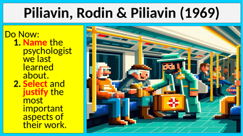 Piliavin 1969 CIE Psychology | Teaching Resources