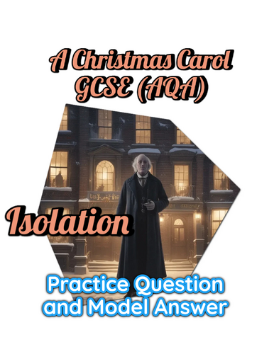 A Christmas Carol , GCSE (AQA) - Practice Question and Model Answer ...