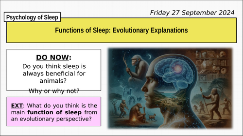 Oxford AQA A Level Psychology: EVOLUTIONARY EXPLANATIONS OF SLEEP [3.3. ...