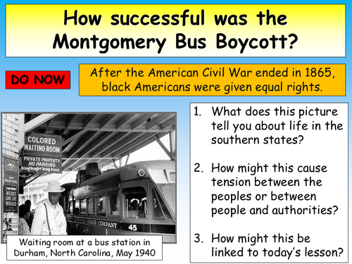 Rosa Parks - Montgomery Bus Boycott | Teaching Resources