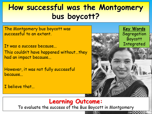 Rosa Parks - Montgomery Bus Boycott | Teaching Resources