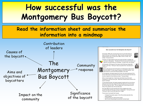 Rosa Parks - Montgomery Bus Boycott | Teaching Resources