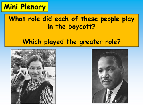 Rosa Parks - Montgomery Bus Boycott | Teaching Resources