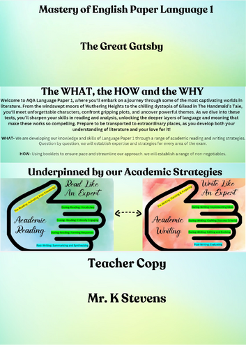 Language Paper 1: The Great Gatsby (Q2) | Teaching Resources