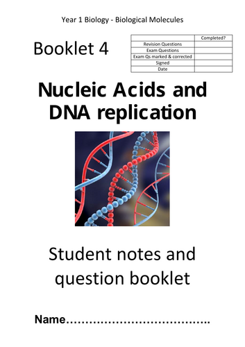 OCR A level Biology - DNA and Protein Synthesis | Teaching Resources