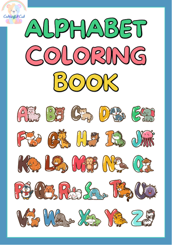 Children's Alphabet Coloring Book | Teaching Resources