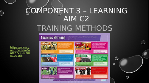 BTEC Tech Award - Sport (2022) Component 3 C2 Training Methods ...