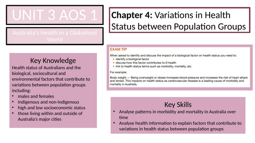 VCE HHD U3 AOS1 Powerpoint: CHAPTER 4: Biological Factors | Teaching ...