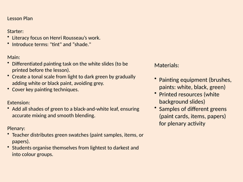 Painting Skills - Lesson 1 - Painting a tonal range based on Rousseau ...