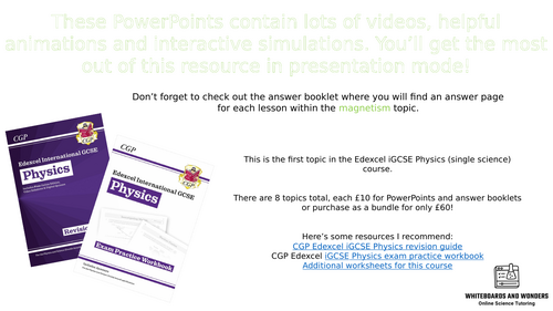 iGCSE Physics Magnetism COMPLETE LESSONS | Teaching Resources
