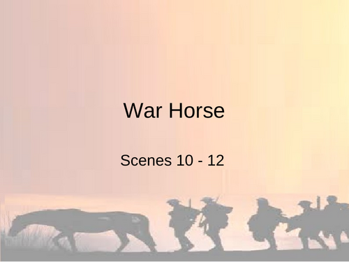 War Horse The Play yr 8 complete SOW and lessons | Teaching Resources