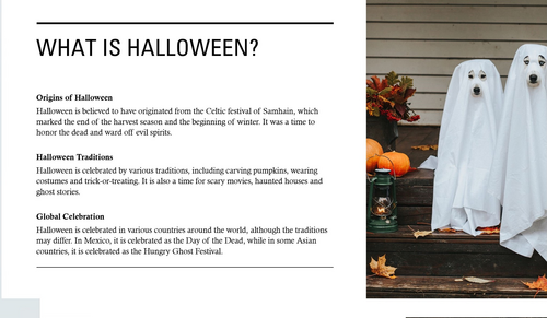 The Story of Halloween Powerpoint FREE RESOURCE | Teaching Resources