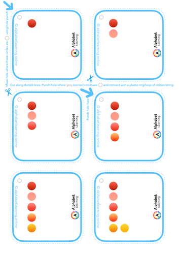 1 - 20 Number Matching Rainbow Dots Square cards | Teaching Resources