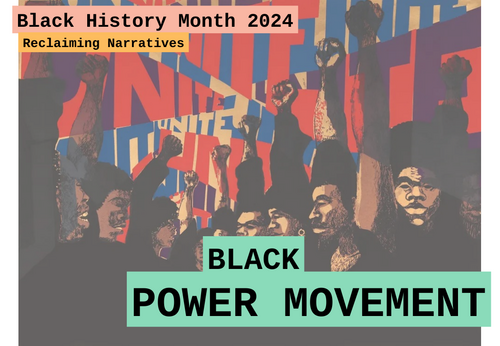 Black History Month 2024 - Black Power Movement Information PowerPoint ...