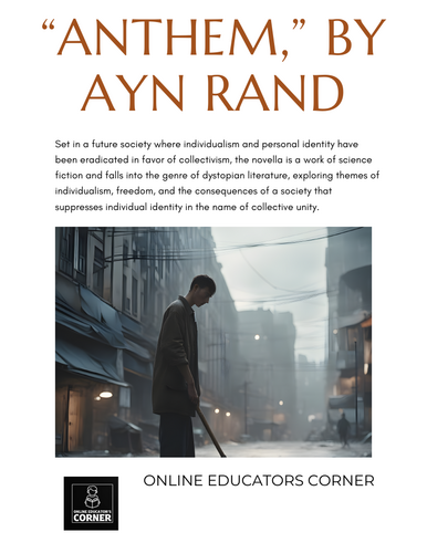Anthem by Ayn Rand Complete Bundle | Teaching Resources