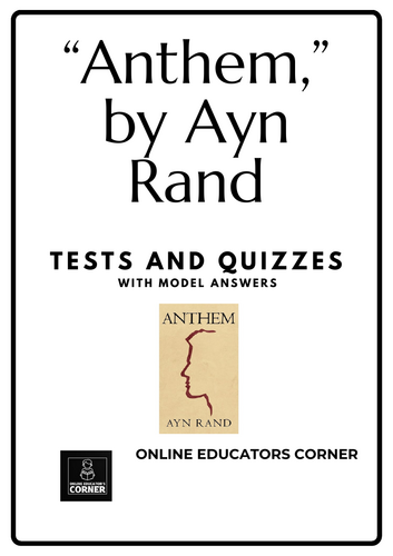 Anthem by Ayn Rand Complete Bundle | Teaching Resources
