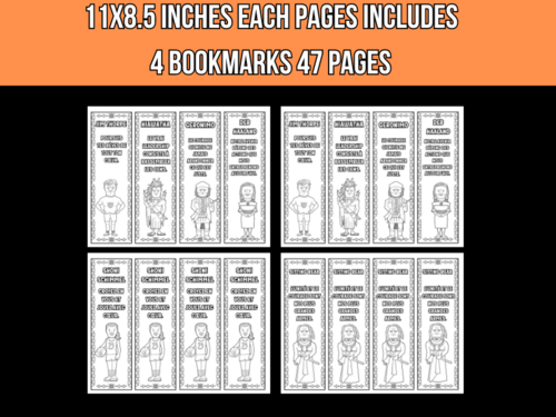 French Native American Icons Coloring Bookmarks| Indigenous People Day ...