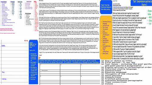 WHEN THE SKY FALLS by Phil Earle -diary entry of Joseph | Teaching ...