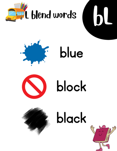 Teaching Consonant L Blend: Fun Activities for Kids | Phonics | Cards ...