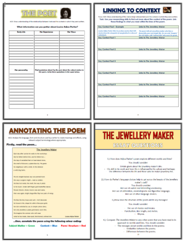 The Jewellery Maker - Comprehension Activities Booklet! | Teaching ...