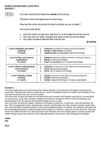 GCSE English Language Y11 Revision Walkthrough | Teaching Resources