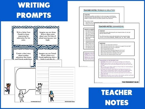 The Proudest Blue Book Activities - Literacy Skills and Story Elements ...