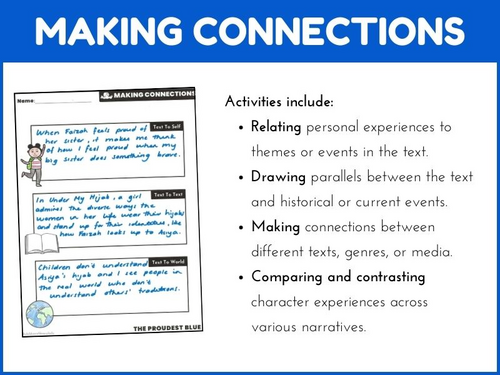 The Proudest Blue Book Activities - Literacy Skills and Story Elements ...