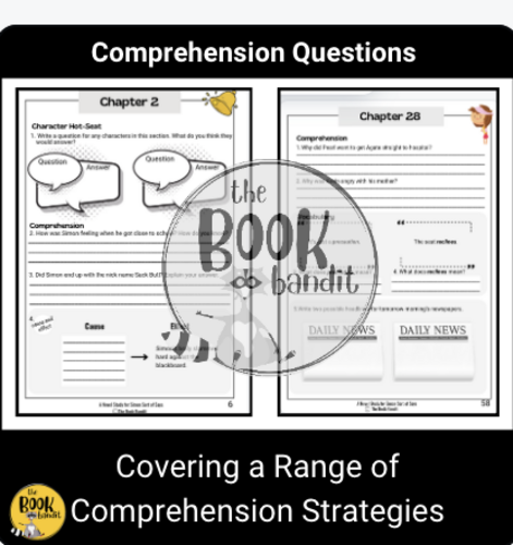 SIMON SORT OF SAYS NOVEL STUDY based on the book by Erin Bow | Teaching ...