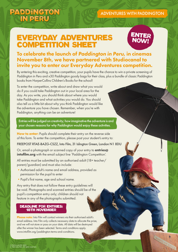 Adventures with Paddington | Teaching Resources