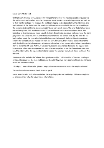 Model Text: Warning / Finding Tale | Teaching Resources