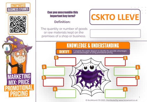 Marketing Mix: Promotional Pricing - FREE Worksheet & Youtube Video ...