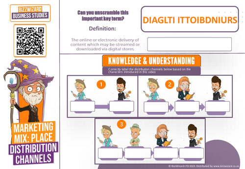 Place – Distribution Channels - FREE Worksheet & Youtube Video - GCSE ...