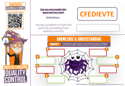 Understanding Quality Control - FREE Worksheet & Youtube Video - GCSE ...