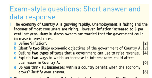 IGCSE business studies book answer | Teaching Resources