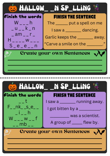 Halloween Resource Bundle | Teaching Resources